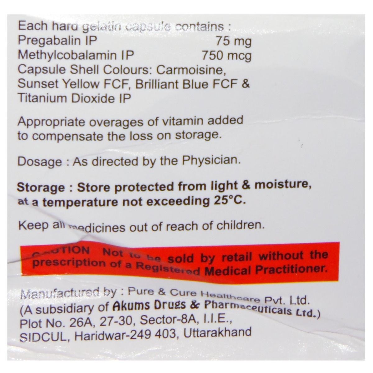 Reconerve PG Capsule 10's Price, Uses, Side Effects, Composition ...