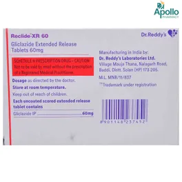 Reclide-XR 60 Tablet | Uses, Side Effects, Price | Apollo Pharmacy