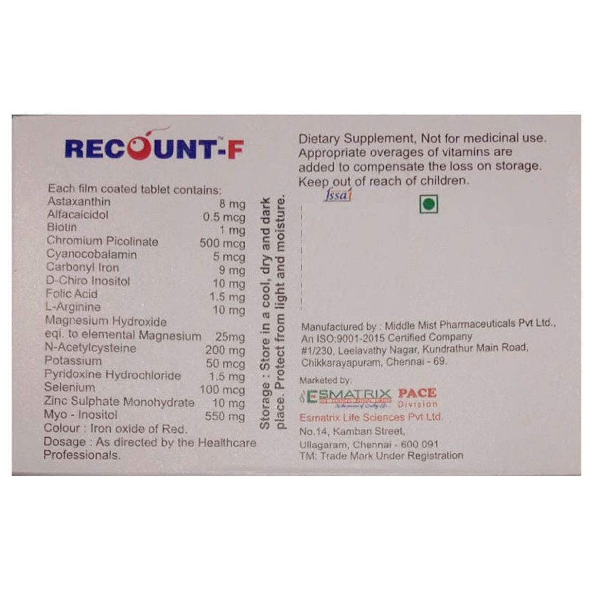 Recount F Tablet | Uses, Side Effects, Price | Apollo Pharmacy