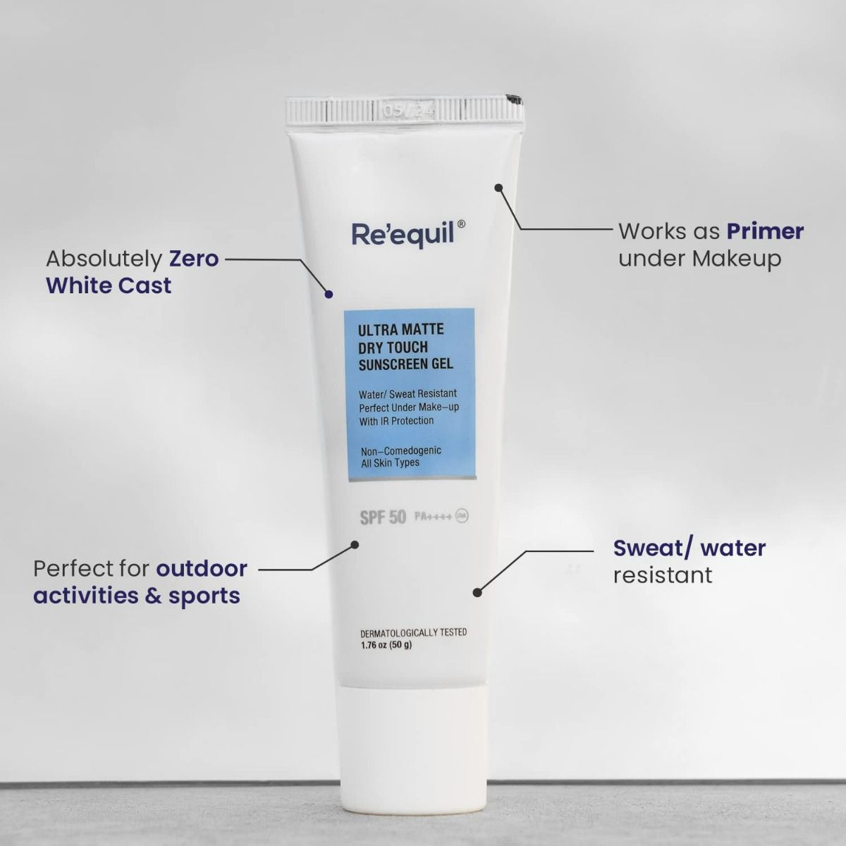 Buy Re equil Ultra Matte Dry Touch SPF 50 Pa Sunscreen Gel 50 gm 19 Minutes Delivery Apollo Pharmacy