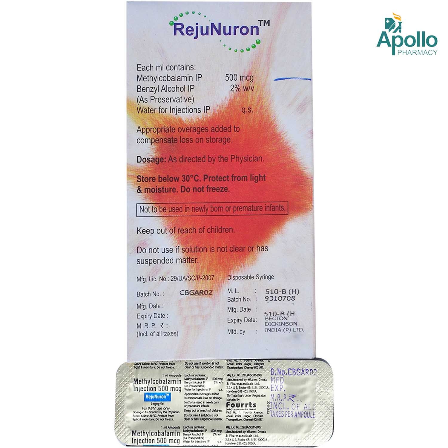 Rejunuron Injection 1ml Price, Uses, Side Effects, Composition - Apollo ...