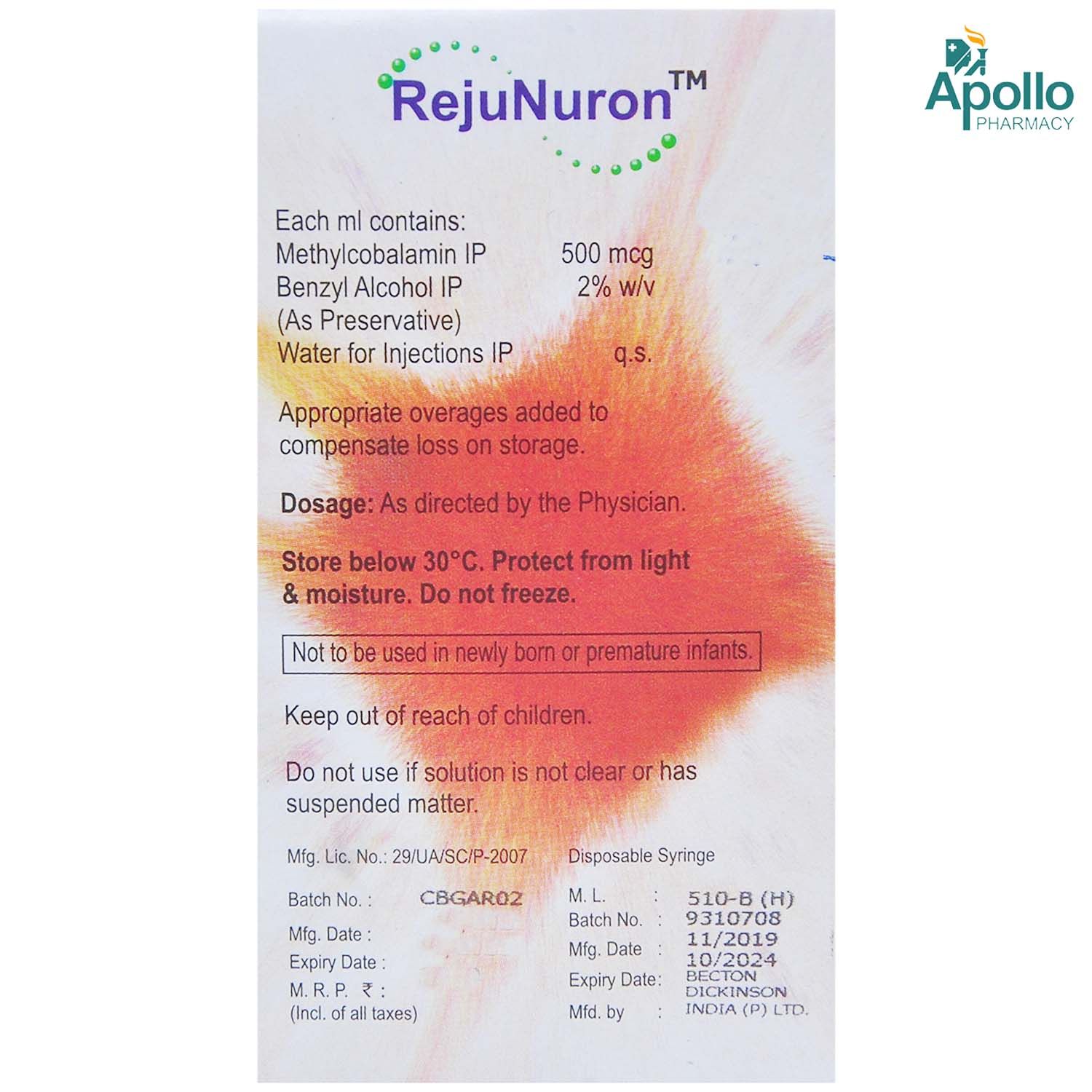 Rejunuron Injection 1ml Price, Uses, Side Effects, Composition - Apollo ...