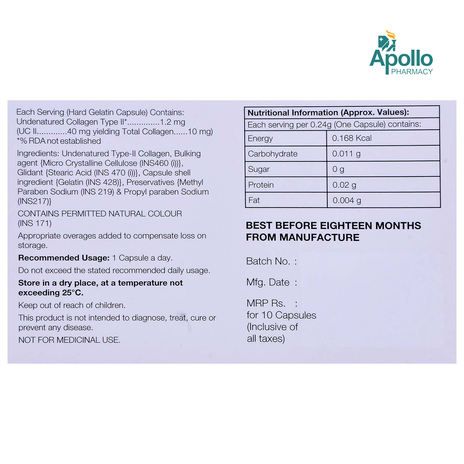 Rejoint UC Capsule 10's Price, Uses, Side Effects, Composition - Apollo ...