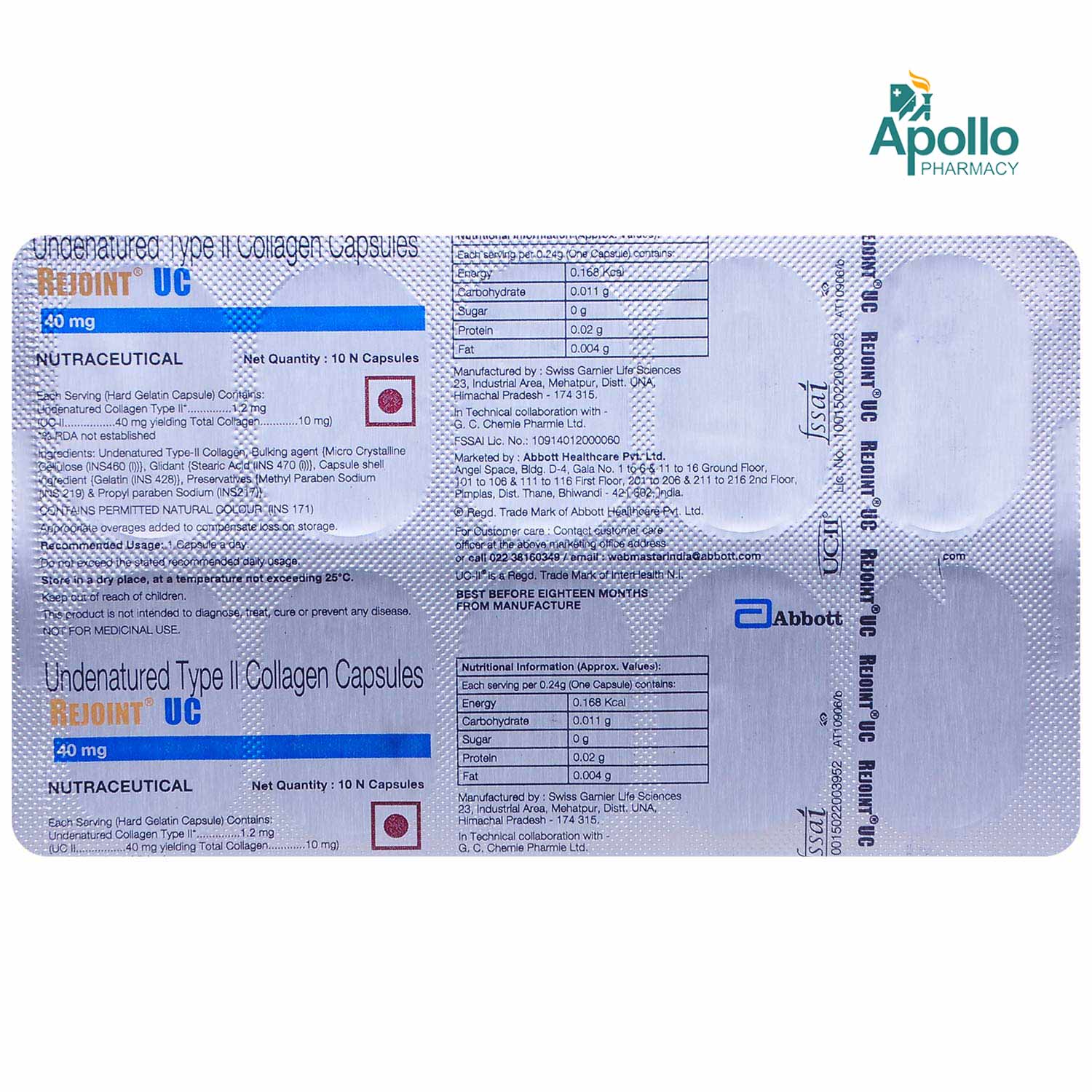 Rejoint UC Capsule 10's Price, Uses, Side Effects, Composition - Apollo ...