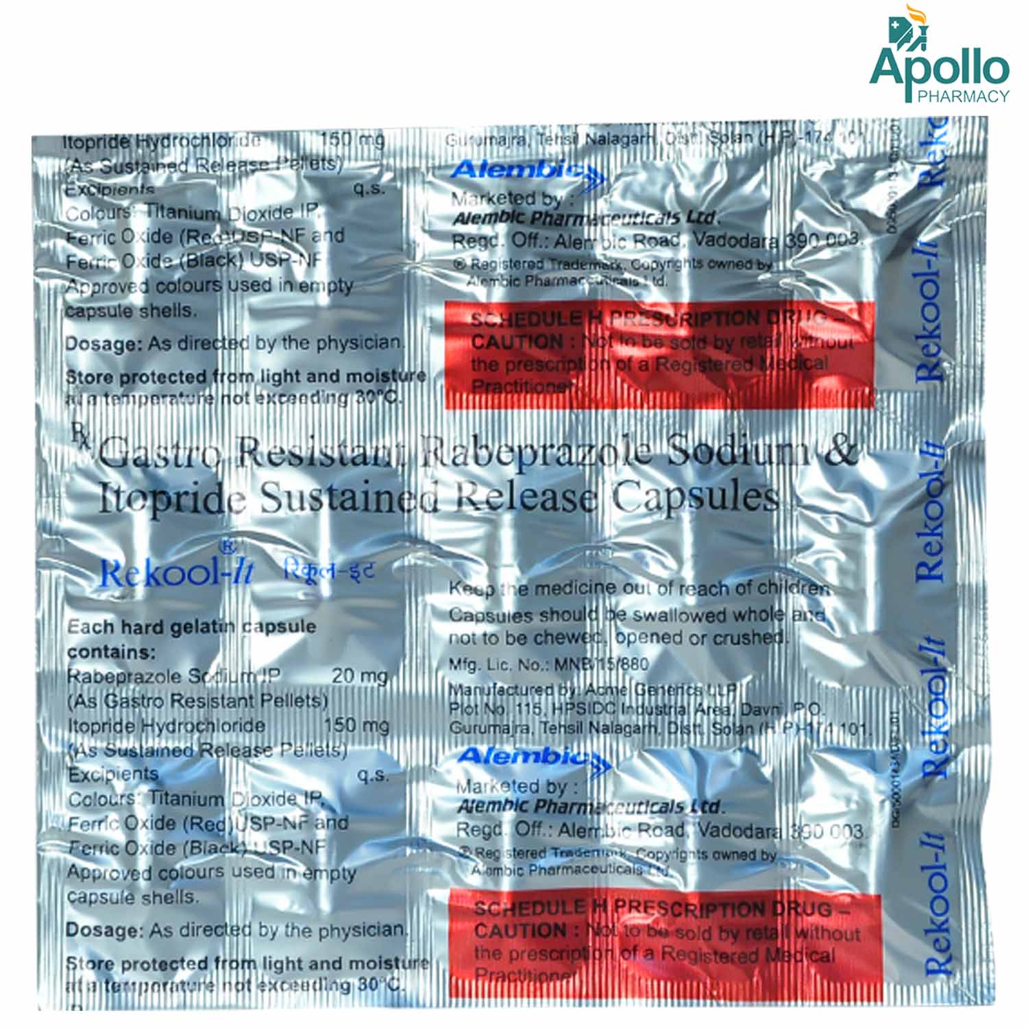Rekool-It Capsule 15's Price, Uses, Side Effects, Composition - Apollo ...