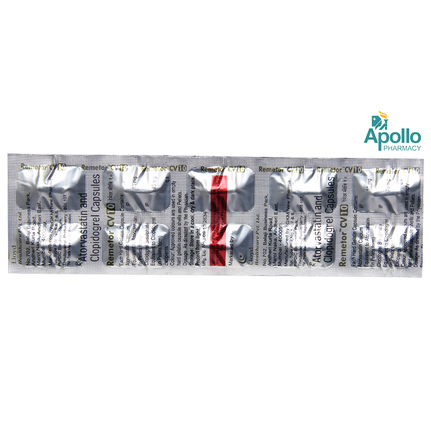 Remetor CV 10 Capsule 10's Price, Uses, Side Effects, Composition ...