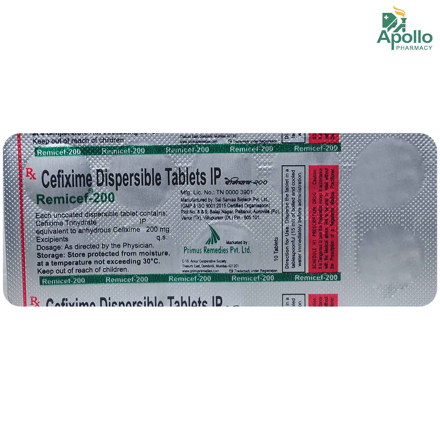 Remicef 200 mg Tablet 10's Price, Uses, Side Effects, Composition ...