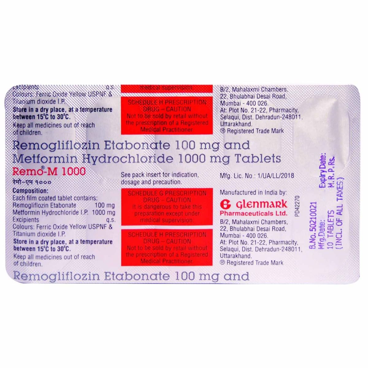 Remo-M 1000 Tablet 10's Price, Uses, Side Effects, Composition - Apollo ...
