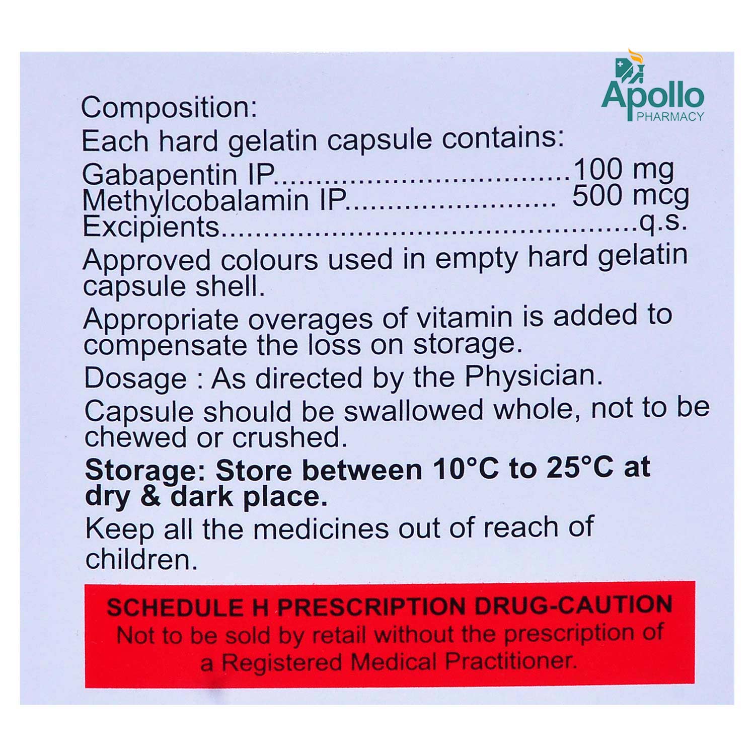 Renerve-G 100 Capsule 10's Price, Uses, Side Effects, Composition ...