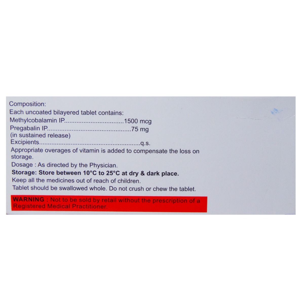 Renerve P SR Tablet 10's Price, Uses, Side Effects, Composition ...