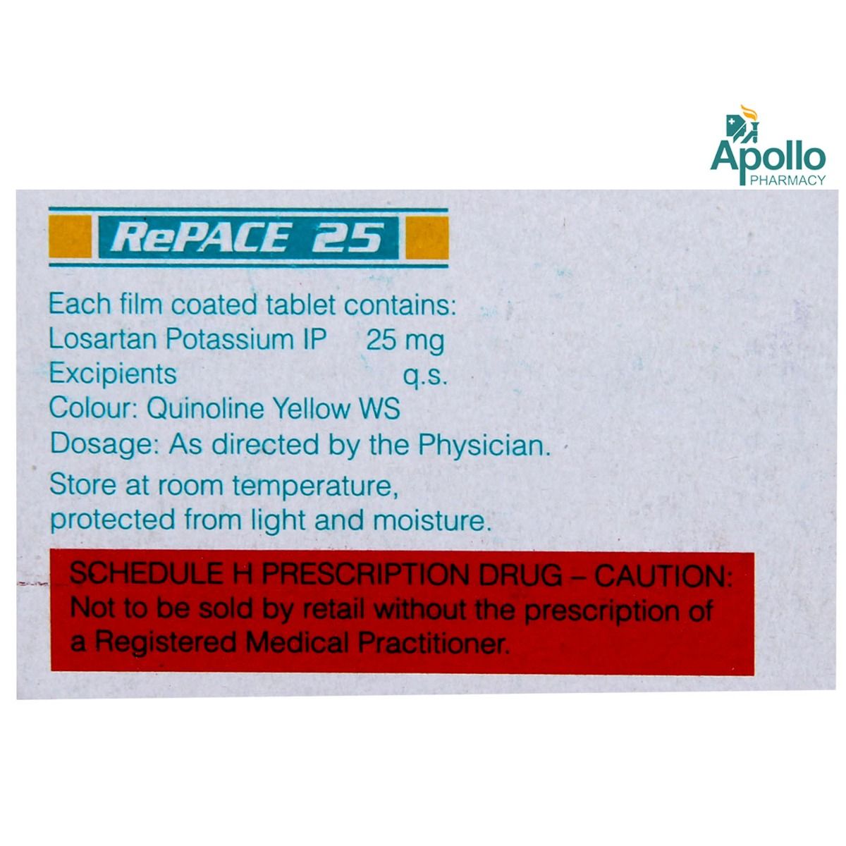 Repace 25 Tablet 10's Price, Uses, Side Effects, Composition - Apollo ...