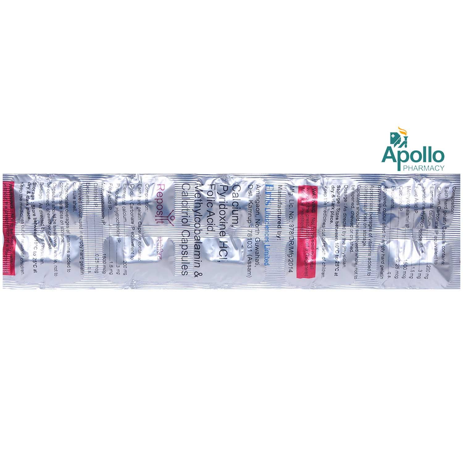 REPOSIT CAPSULE 10'S Price, Uses, Side Effects, Composition - Apollo ...