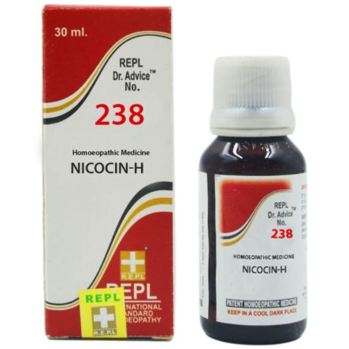 Buy REPL Dr. Advice No.238 Nicocin-H Drops, 30 ml | 19 Minutes Delivery ...