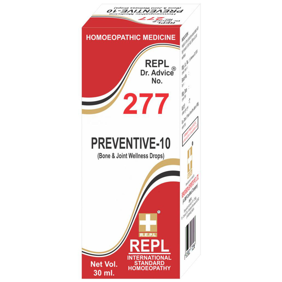 Buy REPL Dr. Advice No.277 Preventive 10 Drops, 30 ml | 19 Minutes ...