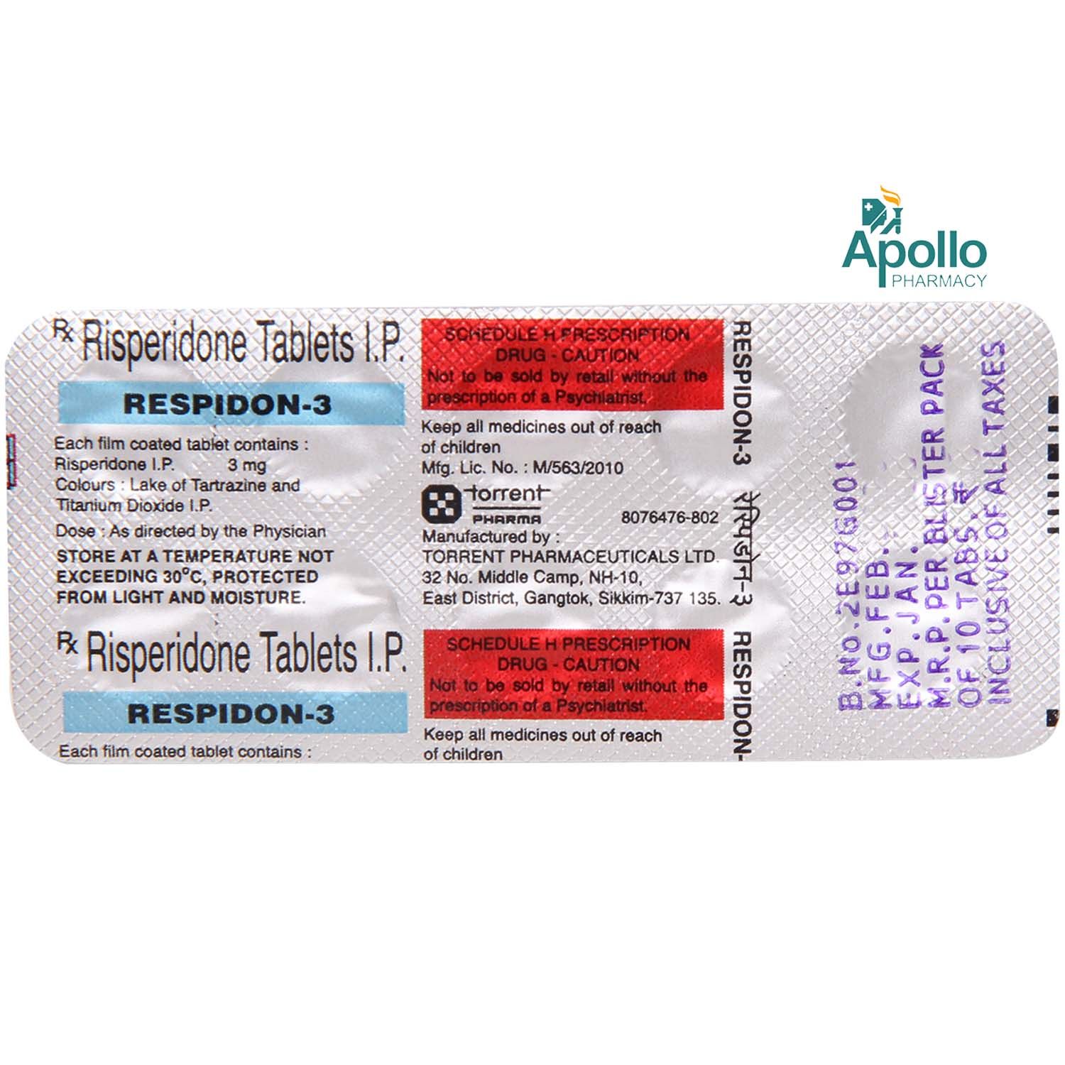 RESPIDON 3MG TABLET Price, Uses, Side Effects, Composition - Apollo ...
