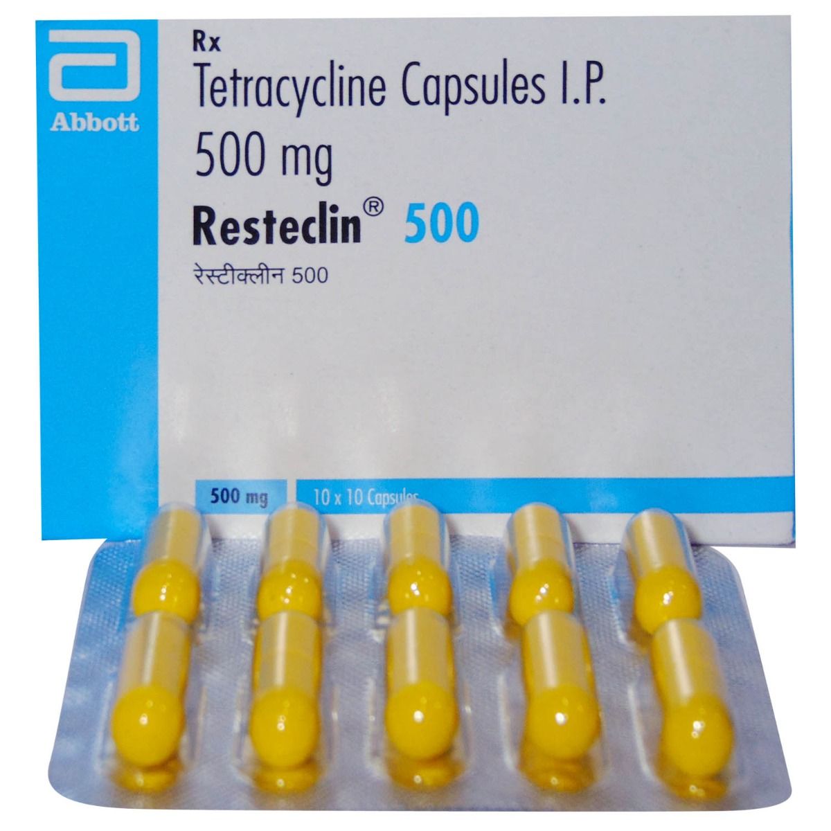 Resteclin 500 Capsule 10's Price, Uses, Side Effects, Composition ...
