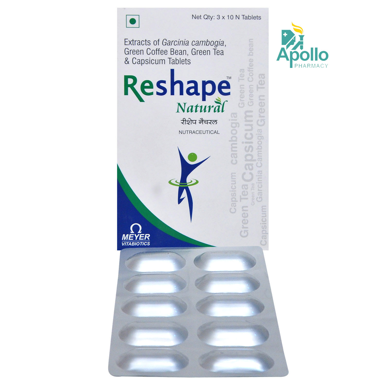 Reshape Natural Tablet 10's Price, Uses, Side Effects, Composition ...