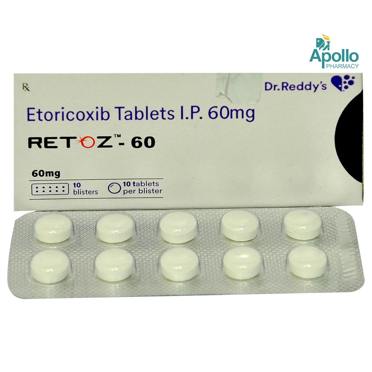 Retoz 60 Tablet | Uses, Side Effects, Price | Apollo Pharmacy