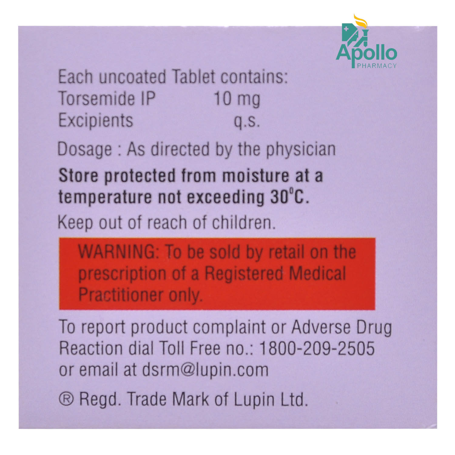 Retorlix 10 Tablet 15's Price, Uses, Side Effects, Composition - Apollo ...