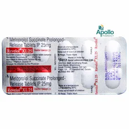 Revelol XL 25 Tablet | Uses, Side Effects, Price | Apollo Pharmacy