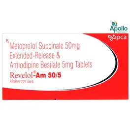 Revelol-Am 50/5 Tablet | Uses, Side Effects, Price | Apollo Pharmacy