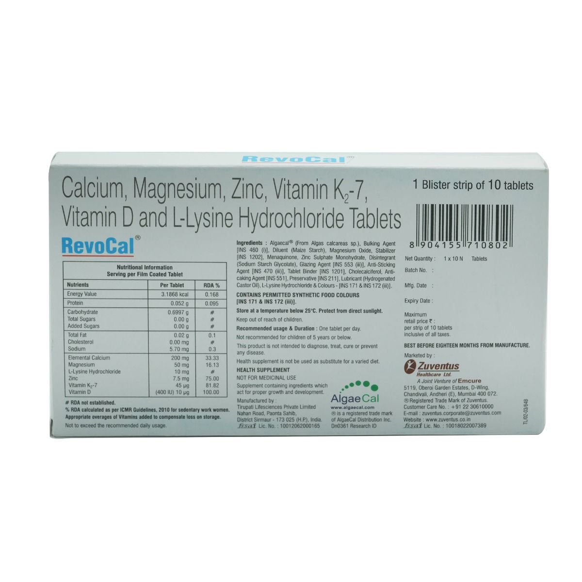 Revocal Tablet 10's Price, Uses, Side Effects, Composition - Apollo ...