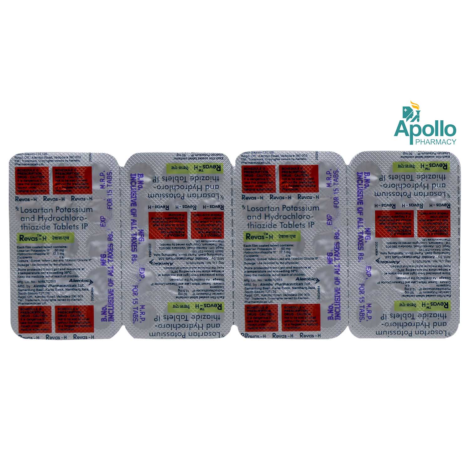 REVAS H TABLET Price, Uses, Side Effects, Composition - Apollo Pharmacy