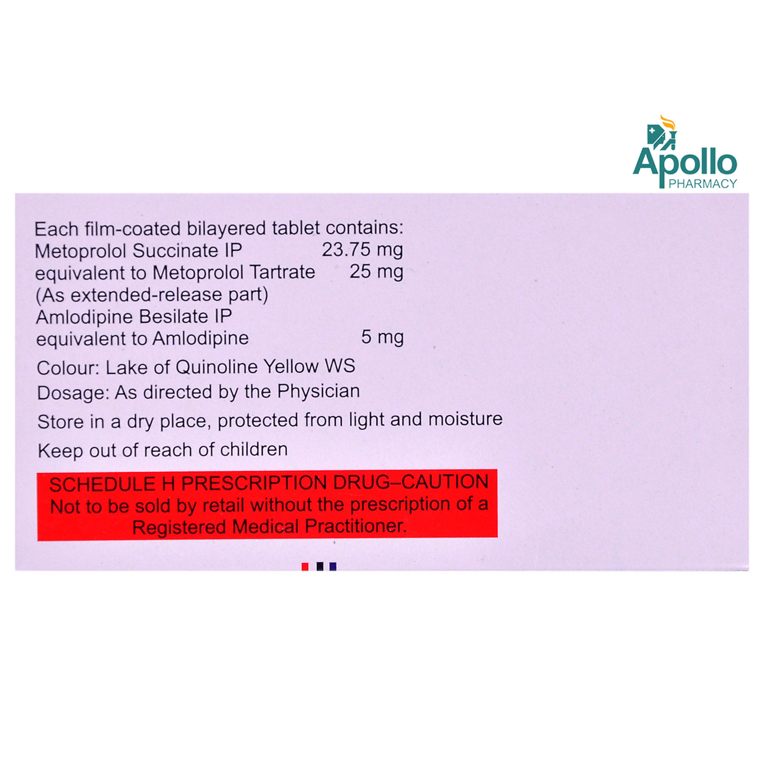 Revelol AM 25/5 Tablet | Uses, Side Effects, Price | Apollo Pharmacy