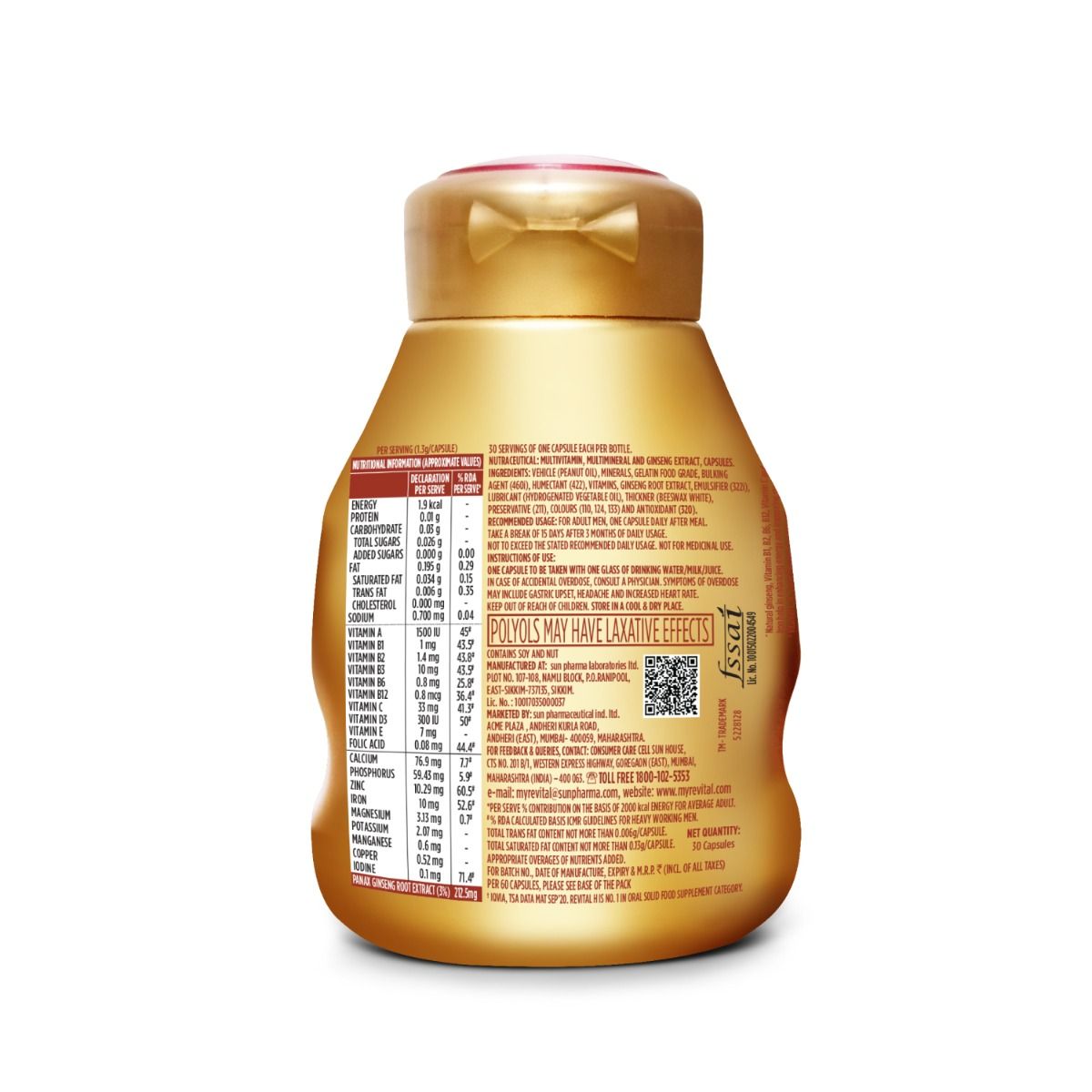 Revital H Complete Multivitamin for Men, 30 Capsules Price, Uses, Side ...