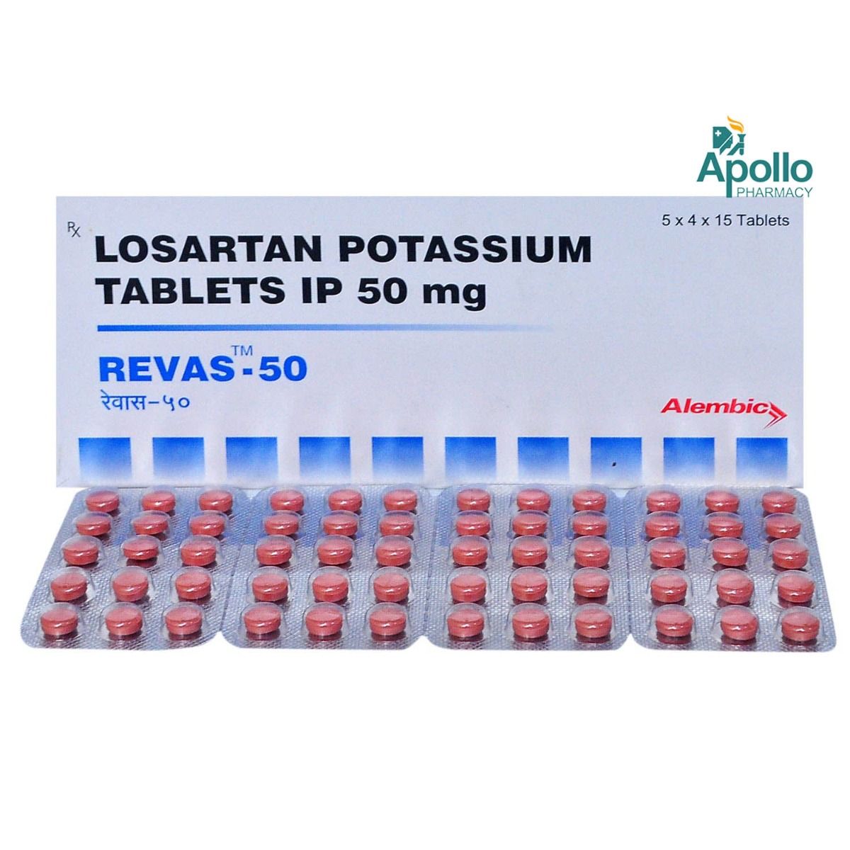 Revas 50 Tablet 15's Price, Uses, Side Effects, Composition - Apollo ...