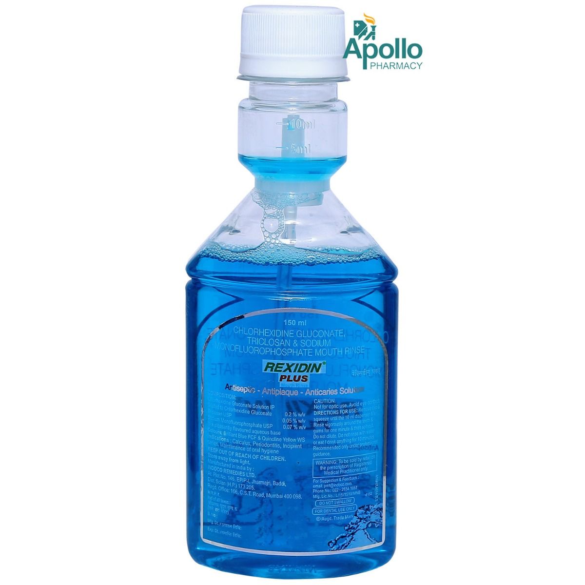 Rexidin Plus Mouth Rinse 150 ml Price, Uses, Side Effects, Composition ...