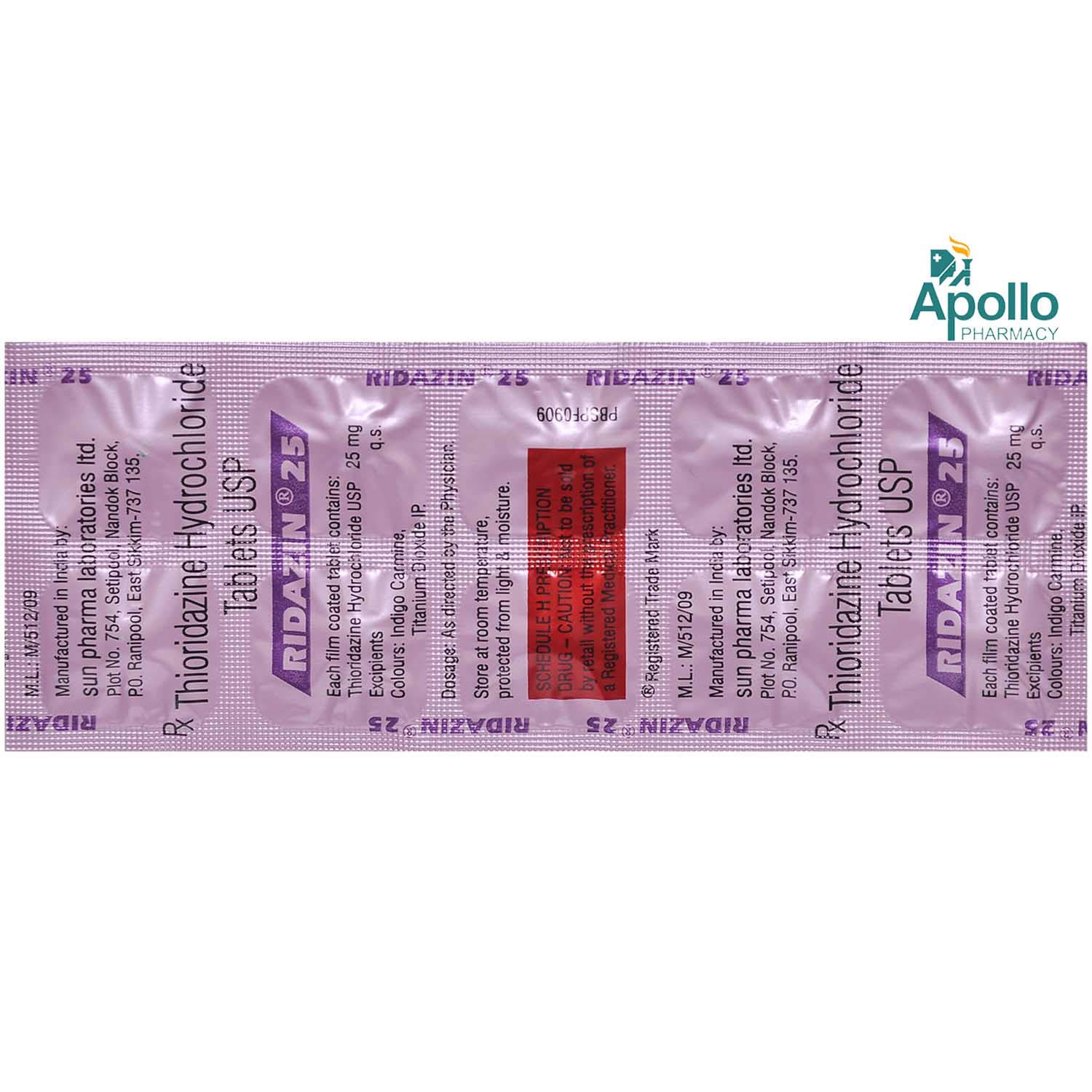 Ridazin 25 mg Tablet 10's Price, Uses, Side Effects, Composition ...