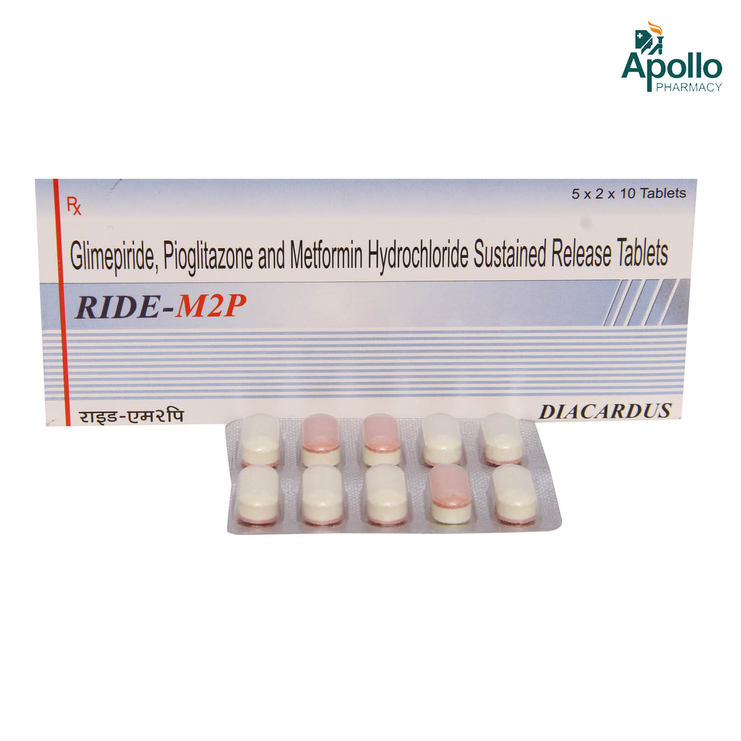 Ride M2P Tablet 10's Price, Uses, Side Effects, Composition - Apollo ...