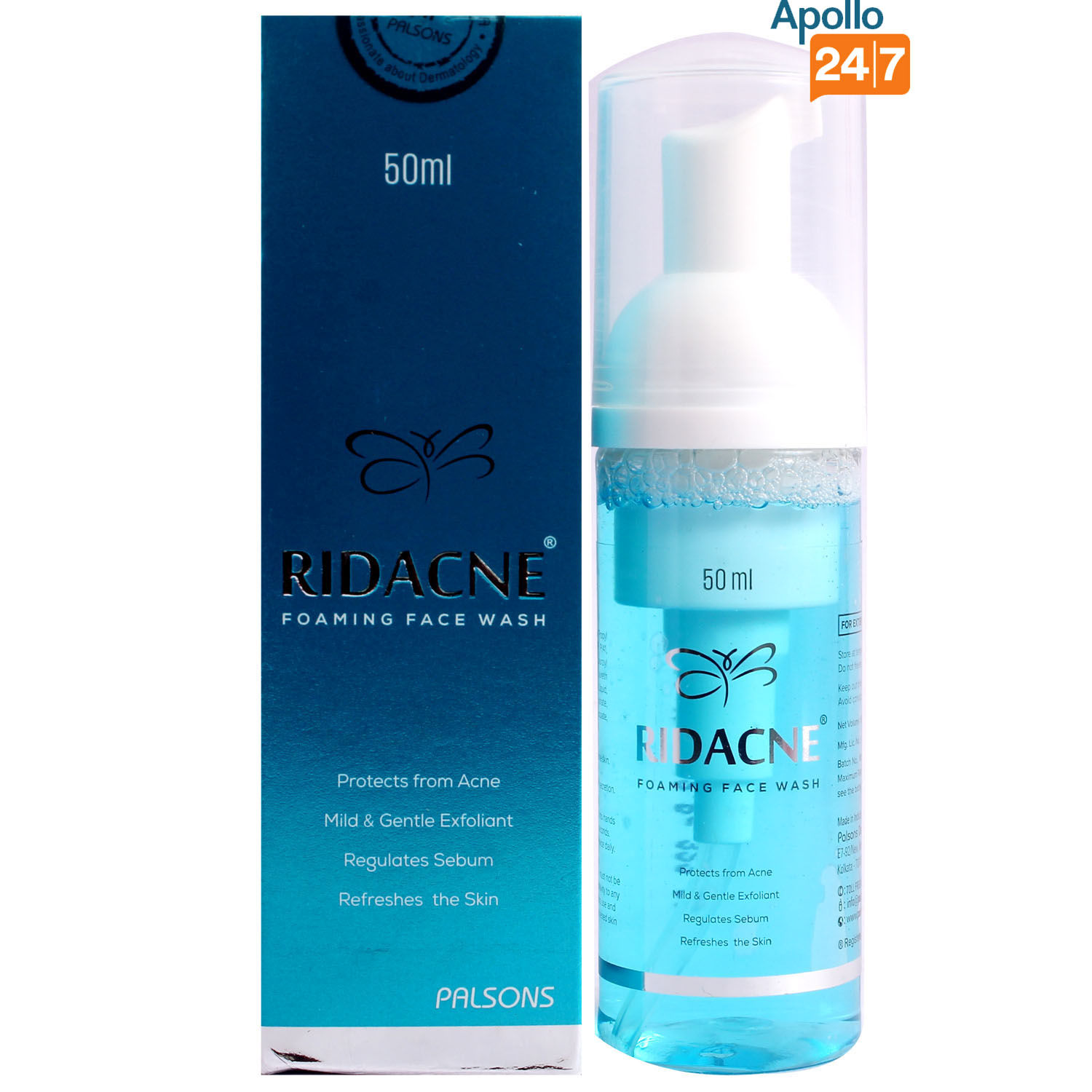 Ridacne Foaming Face Wash 50 ml Price, Uses, Side Effects, Composition ...