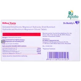 Riflux Fortz Chewable Tablet | Uses, Side Effects, Price | Apollo Pharmacy