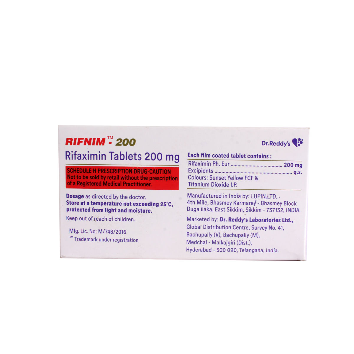 Rifnim-200 Tablet 10's Price, Uses, Side Effects, Composition - Apollo ...