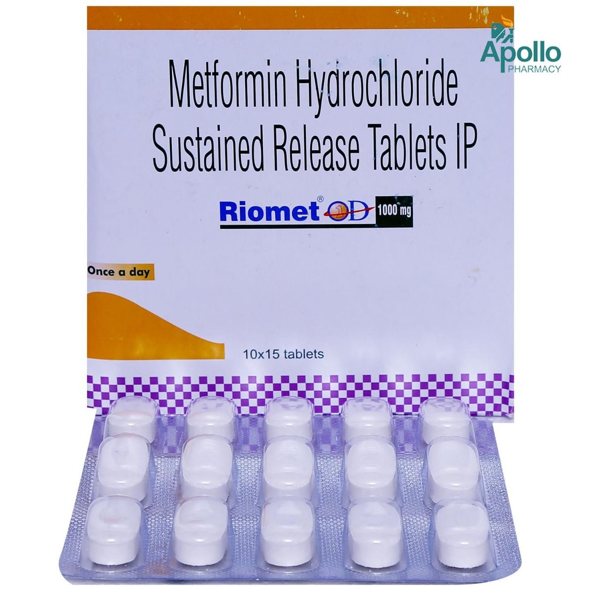 Riomet OD 1000 Tablet 15's Price, Uses, Side Effects, Composition ...