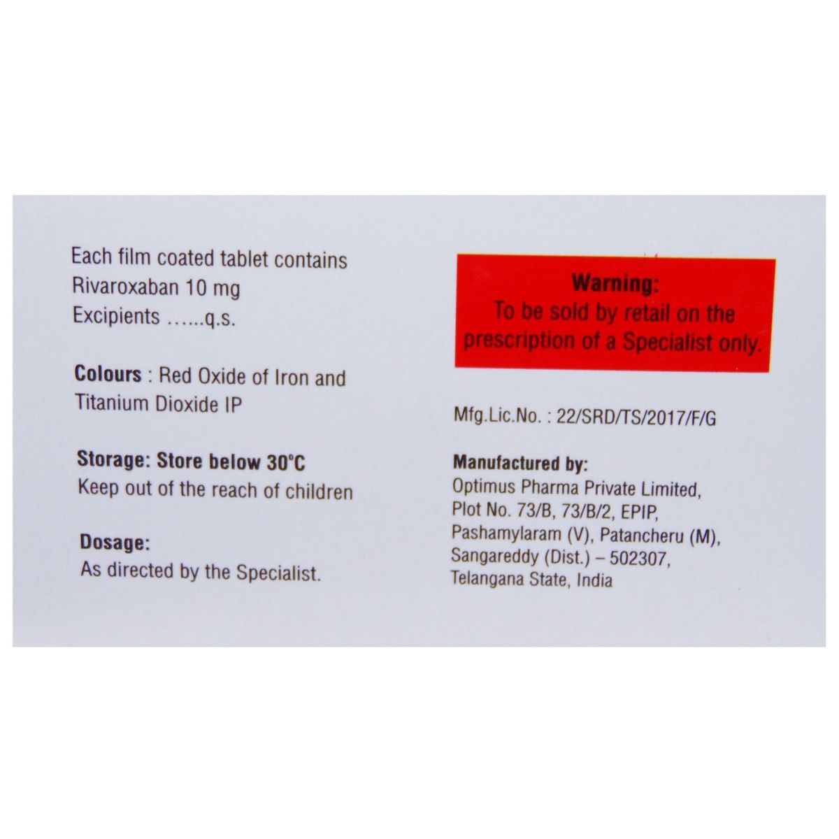 Rivalto 10mg Tablet 14's Price, Uses, Side Effects, Composition ...