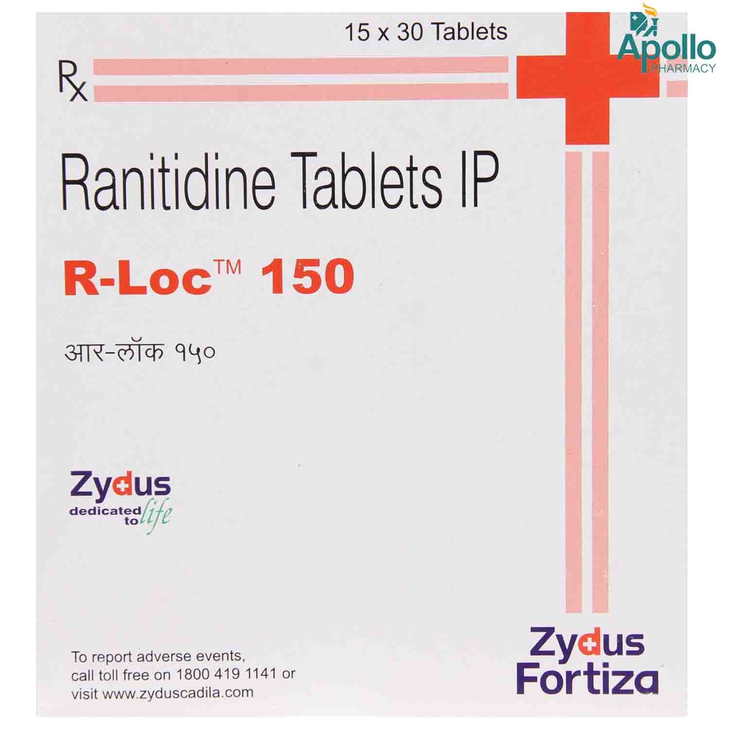 R-Loc 150 Tablet | Uses, Side Effects, Price | Apollo Pharmacy