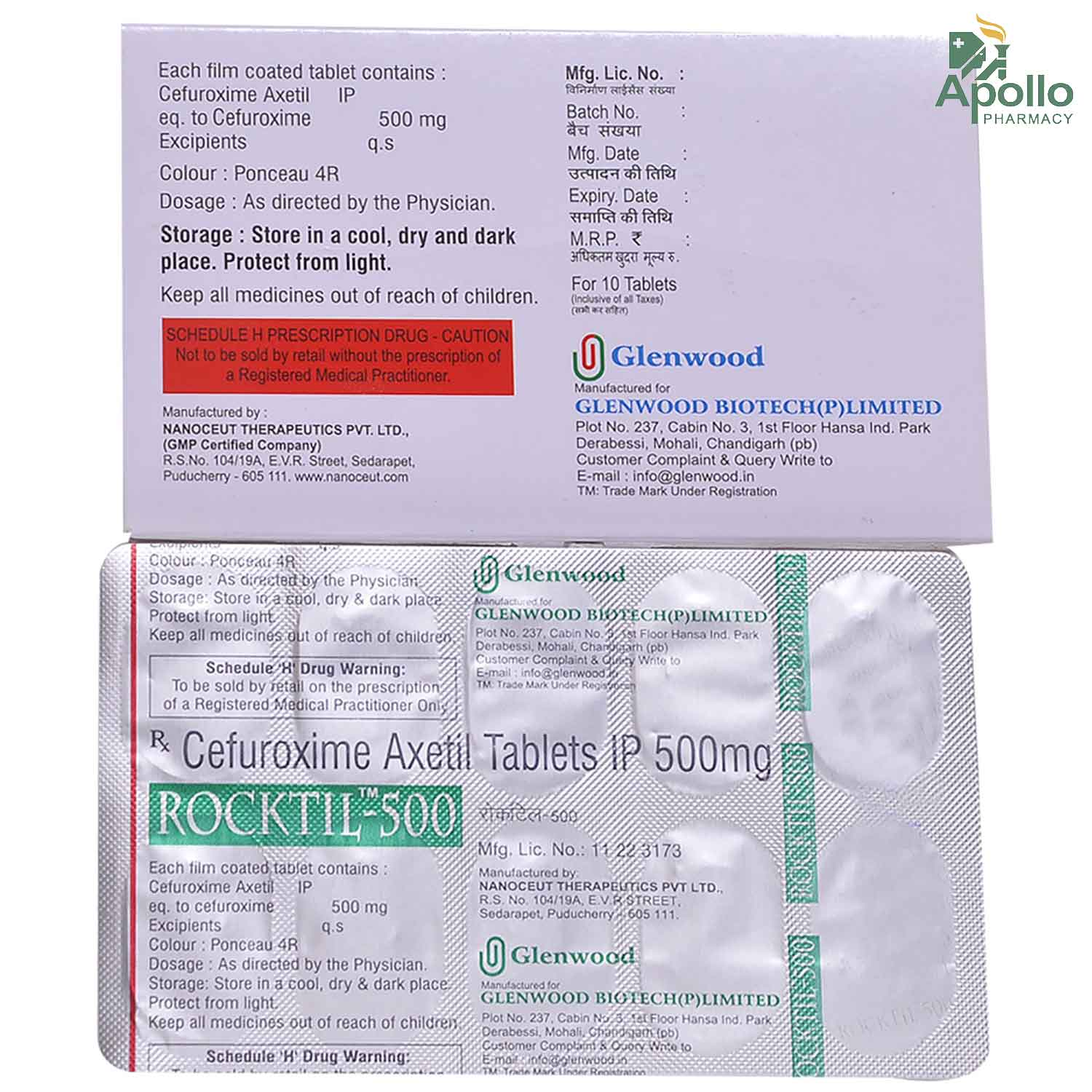 Rocktil-500 Tablet 10's Price, Uses, Side Effects, Composition - Apollo ...