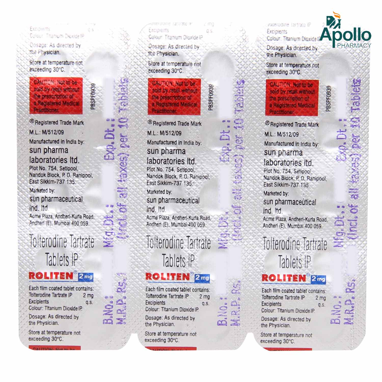 Roliten 2 mg Tablet 10's Price, Uses, Side Effects, Composition ...