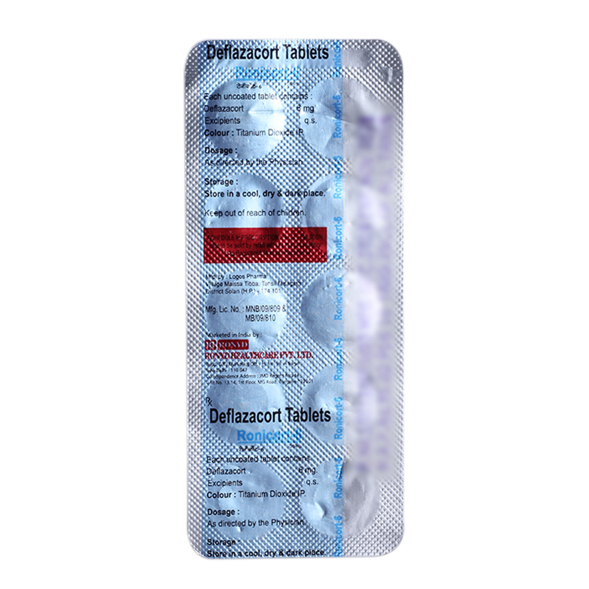 Ronicort-6 Tablet | Uses, Side Effects, Price | Apollo Pharmacy