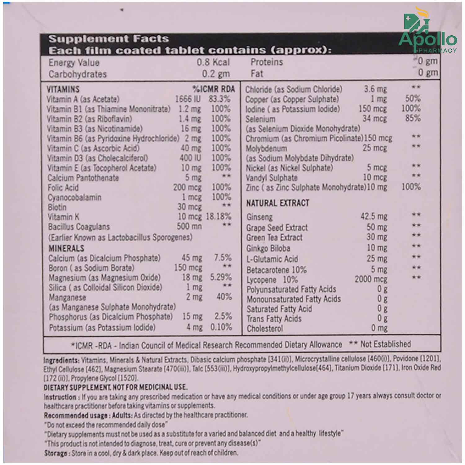 Rootvit Tablet 15's Price, Uses, Side Effects, Composition - Apollo ...