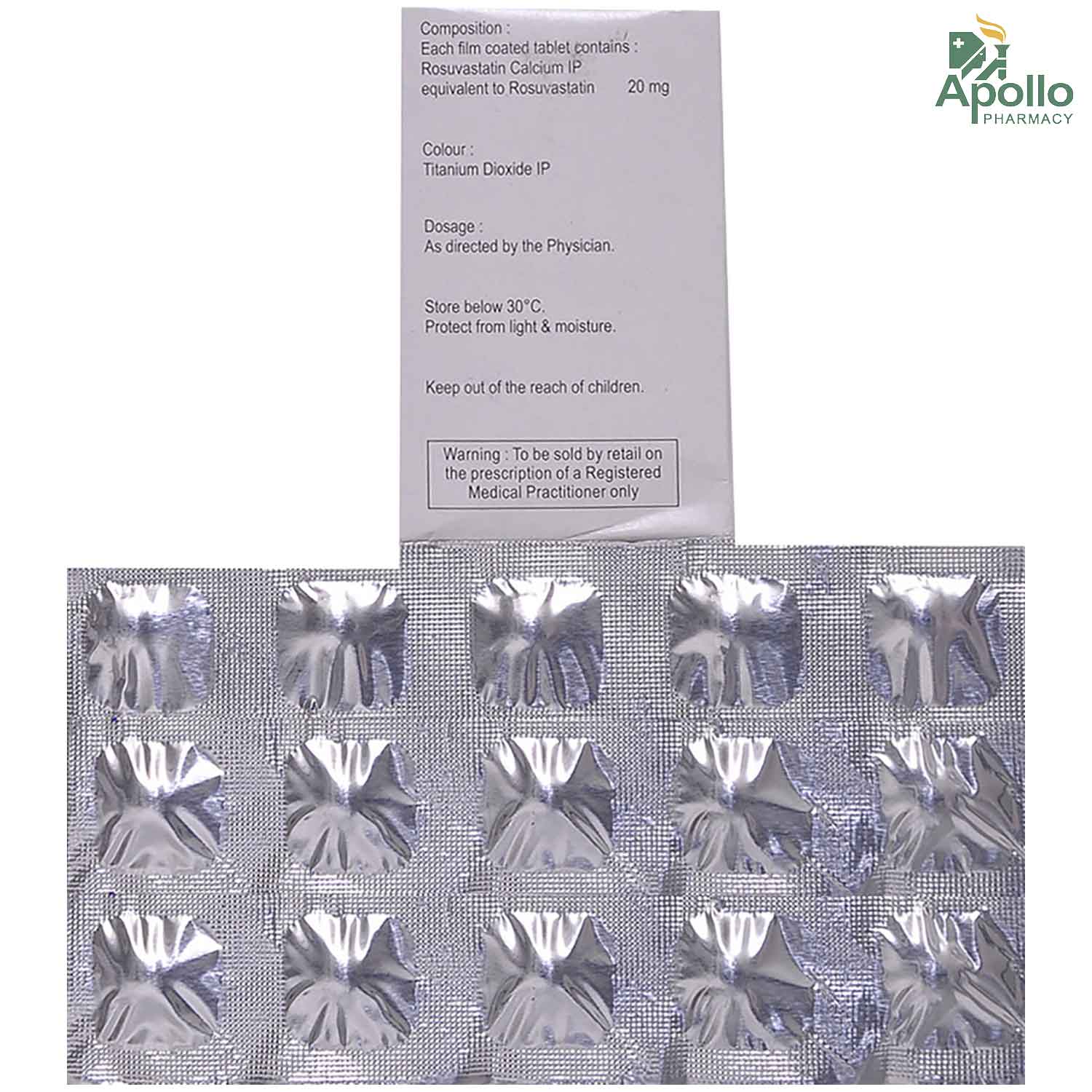 Rosufit 20 Tablet | Uses, Side Effects, Price | Apollo Pharmacy