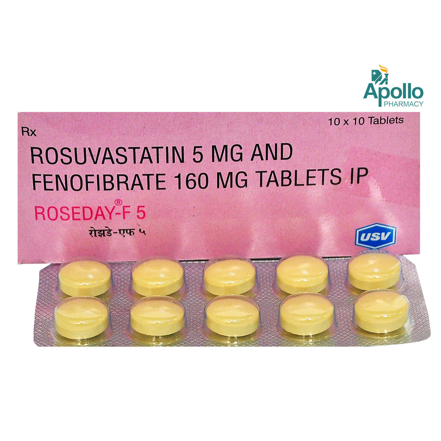 Roseday F 5 Tablet 10's Price, Uses, Side Effects, Composition - Apollo ...