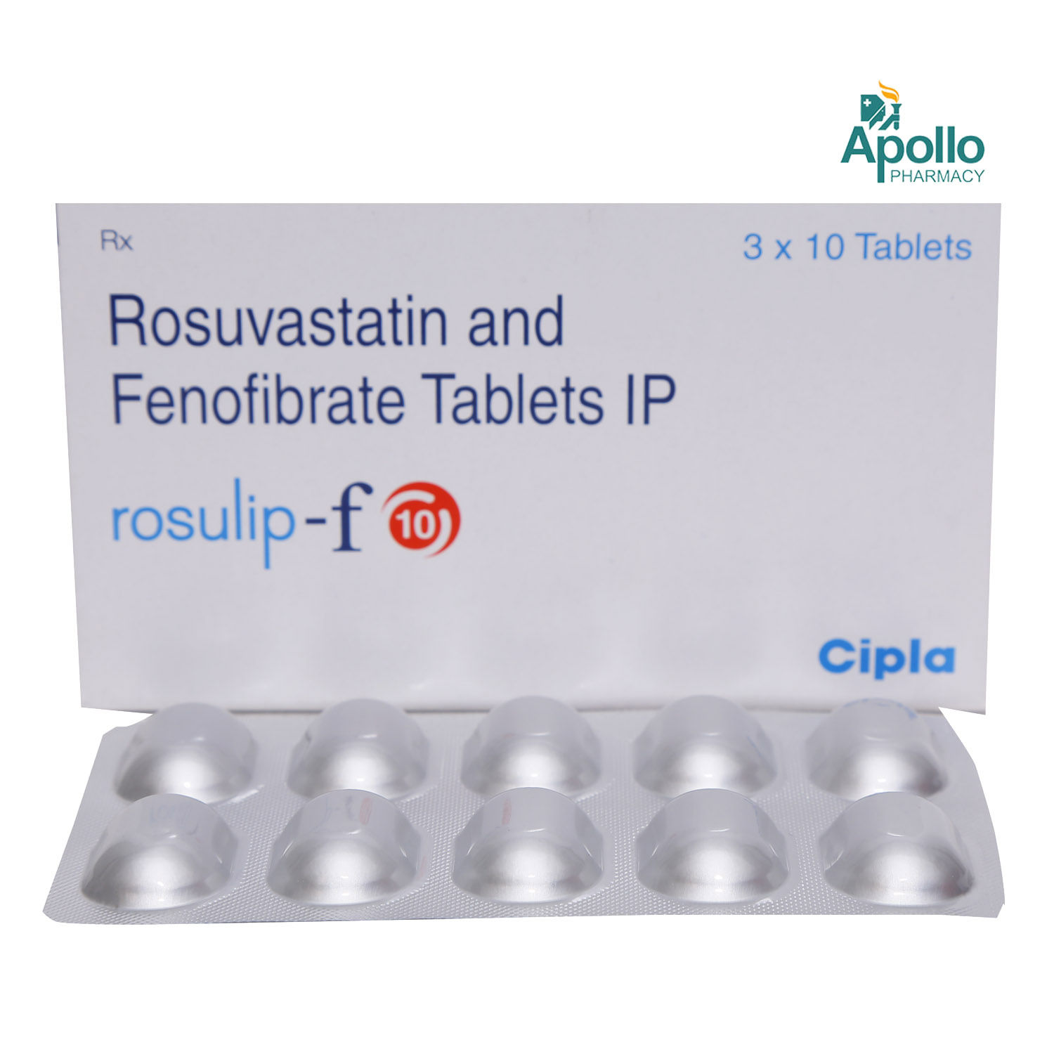 Rosulip-F 10 Tablet 10's Price, Uses, Side Effects, Composition ...