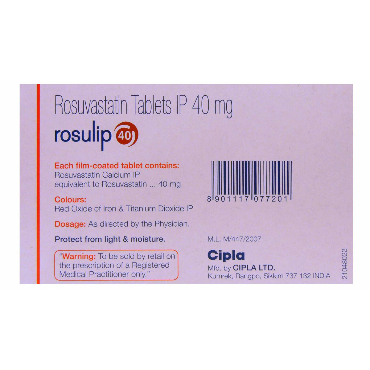 Rosulip 40 Tablet 10's Price, Uses, Side Effects, Composition - Apollo ...