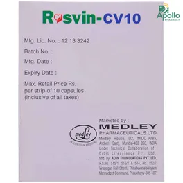 Rosvin-CV 10 Capsule | Uses, Side Effects, Price | Apollo Pharmacy