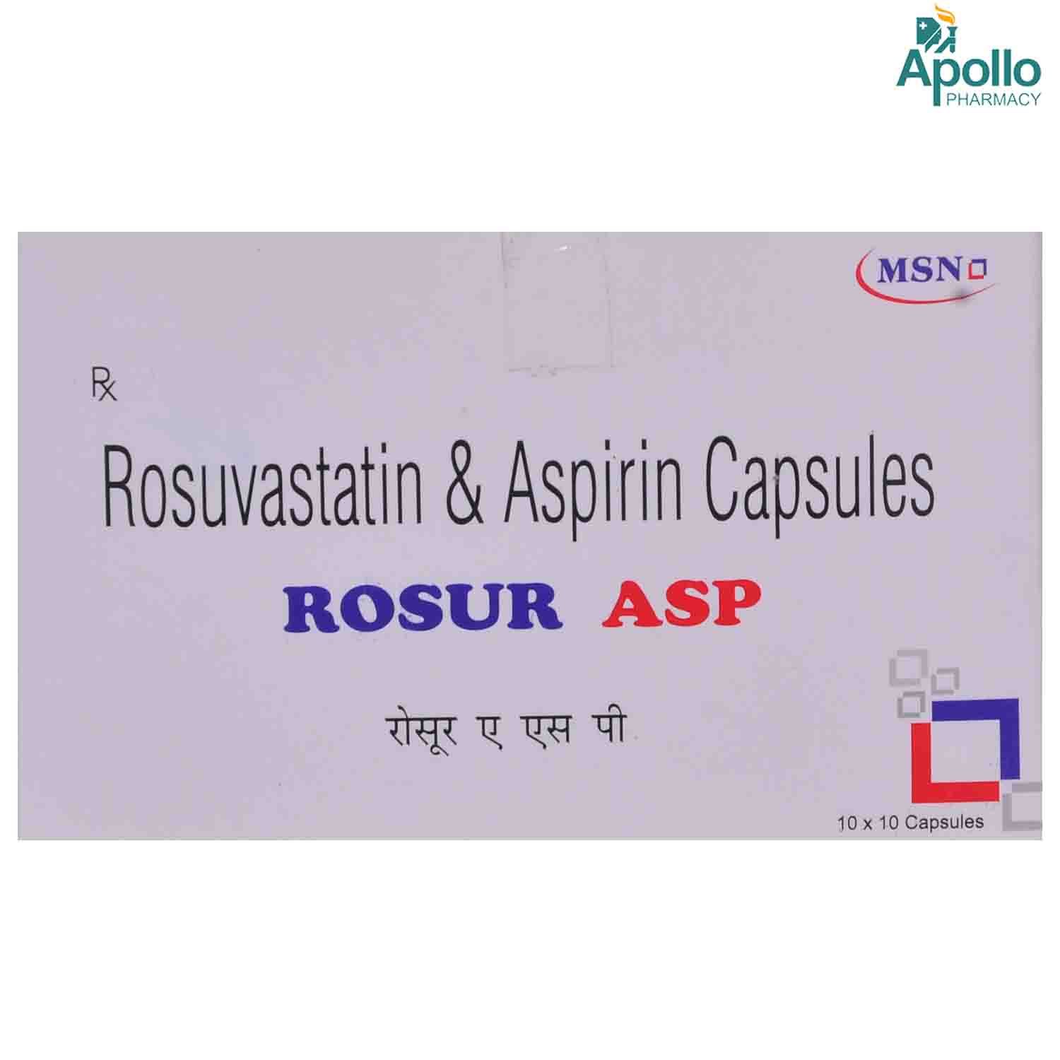 Rosur ASP Capsule | Uses, Side Effects, Price | Apollo Pharmacy