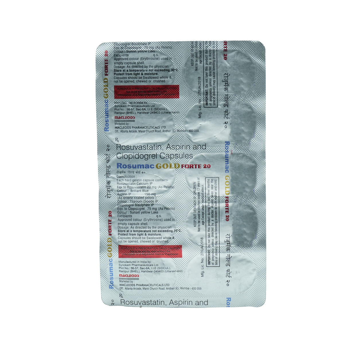 Rosumac Gold Forte 20mg Capsule | Uses, Side Effects, Price | Apollo ...